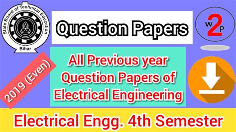 Download Question Papers Of 4th Sem Electrical Engg Sbte Bihar Way