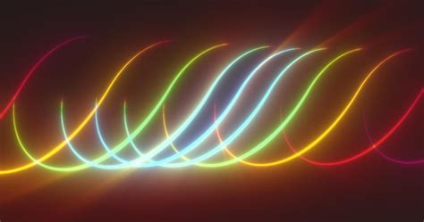Premium Photo Abstract Multicolored Glowing Bright Magical Energy Lines On A Black Background