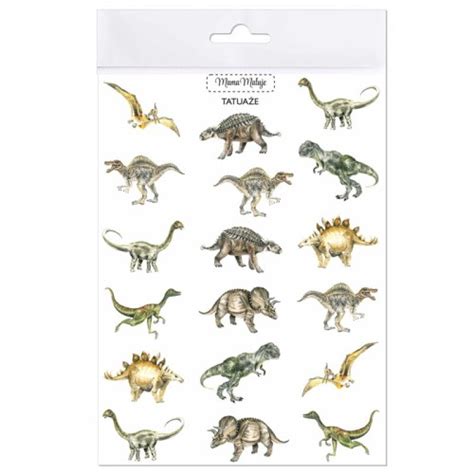 Tatuaże zmywalne Dinozaury Mama Maluje sklep internetowy Okiem Maluszka