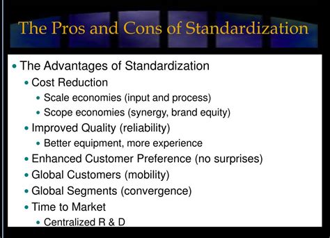 Ppt Product Standardization Powerpoint Presentation Free Download