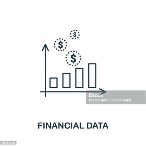 재무 데이터 개요 아이콘입니다 개인 금융 아이콘 컬렉션에서 얇은 라인 스타일 아이콘입니다 웹 디자인 앱 소프트웨어 및 인쇄