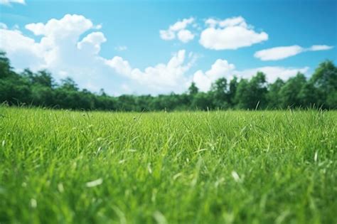 Meadow Grass Sky Outdoors Premium Ai Generated Image