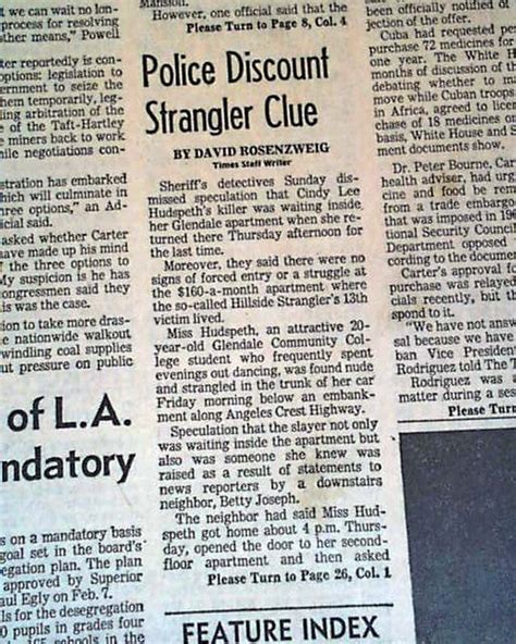 Hillside Strangler Murders In Los Angeles