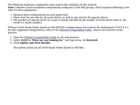Hardware Components Dell Poweredge Mx Deployment With Vmware Cloud Foundation Deployment Guide