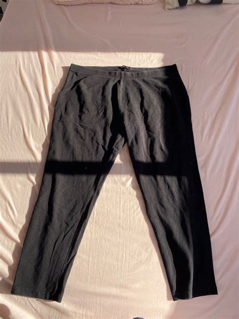 Splash Plain Black Leggings Womens Fashion Bottoms Other Bottoms On