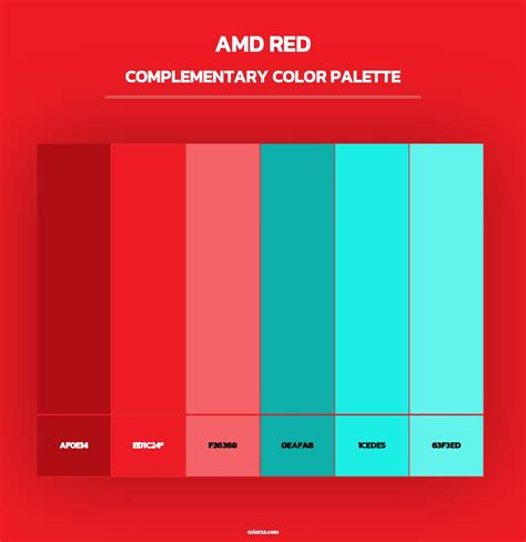 Amd Red Color Palettes