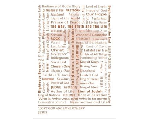 Names Of Jesus Poster 3 Digital File Pdf Print Etsy