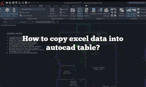 How To Copy Excel Data Into Autocad Table CADdikt