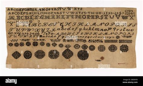 Sampler Research In Progresshorizontal Sampler With Alphabets And