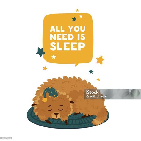 스타 모자에서에 자 만화 강아지와 귀여운 디자인 포스터 디자인은 모두 당신이 필요 수 면 쾌활 한 강아지와 함께 재미 있는 캐릭터 강아지 얼굴 및 별 장식으로 인쇄 합니다