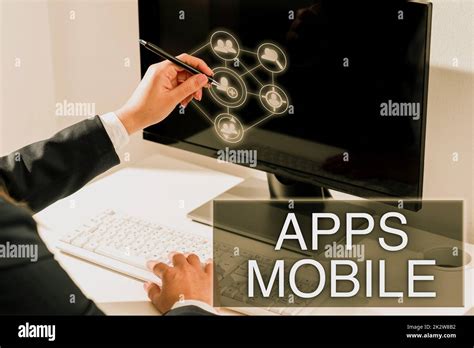Writing Displaying Text Apps Mobile Word For Computer Program Designed To Run On Phone Hand