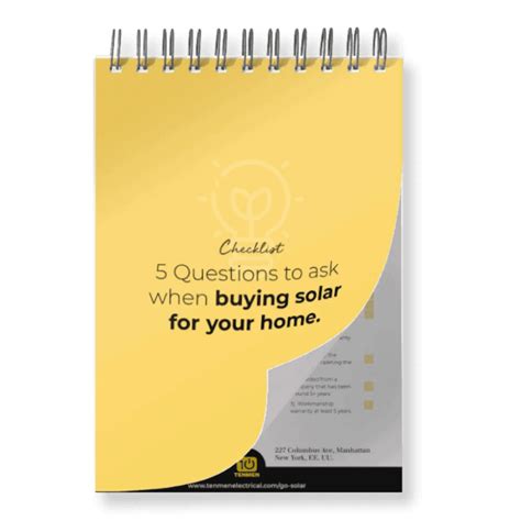 Solar Checklist 5 Questions To Ask Before Buying Solar