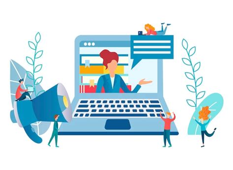 Premium Vector Online Education Training Courses Lectures