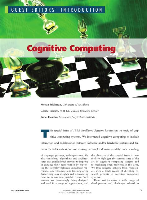 PDF Cognitive Computing