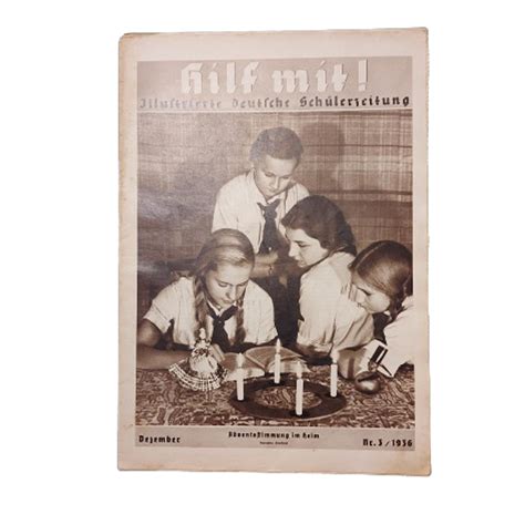 Ww2 German Hilf Mit Magazine Issue 3 1936 Canadian Soldier Militaria