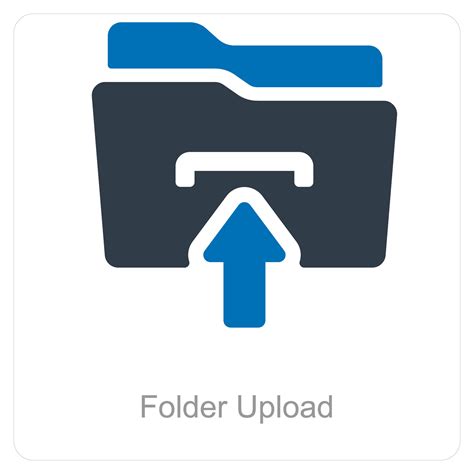 Folder Upload And Folder Icon Concept 25903568 Vector Art At Vecteezy