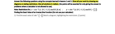 Solved Answer The Following Questions Using The Concepts Chegg