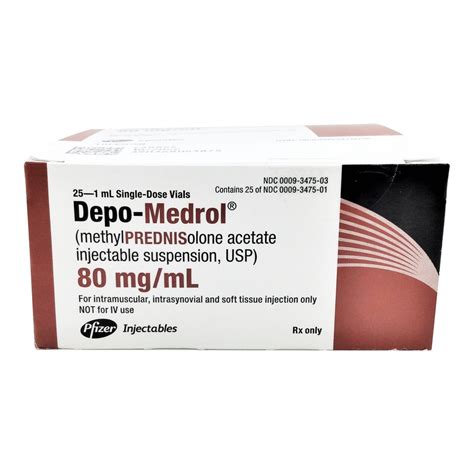 Depo Medrol® Methylprednisolone Acetate 80 Mg Ml Injection 1 Ml Circleamedical