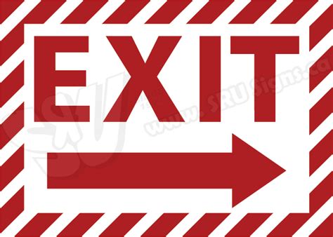 SRUFAC188 RA Exit With Right Arrow