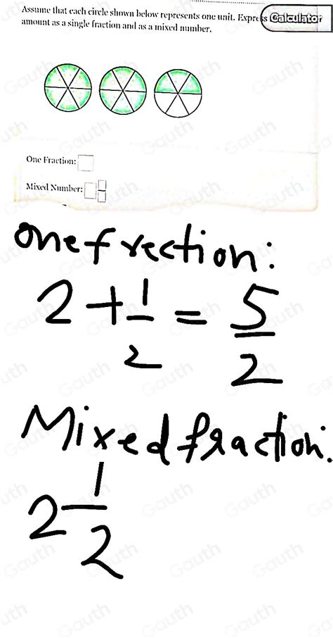 Solved Assume That Each Circle Shown Below Represents One Unit