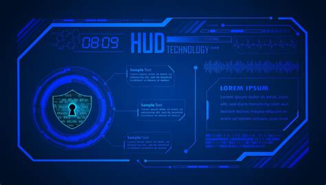 Modern HUD Technology Background Vector Art At Vecteezy