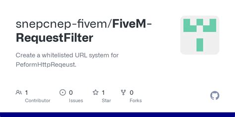 Github Snepcnep Fivemfivem Requestfilter Create A Whitelisted Url