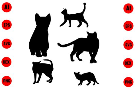 Cat Silhouette Graphic By Creative Shop · Creative Fabrica