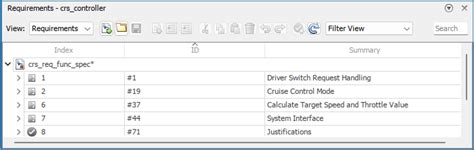 Requirements Manager Manage Requirements And Links In Model MATLAB