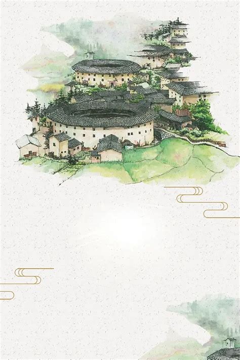 土楼旅游海报背景背景图片素材下载图片编号yakrpjxo 免抠素材网