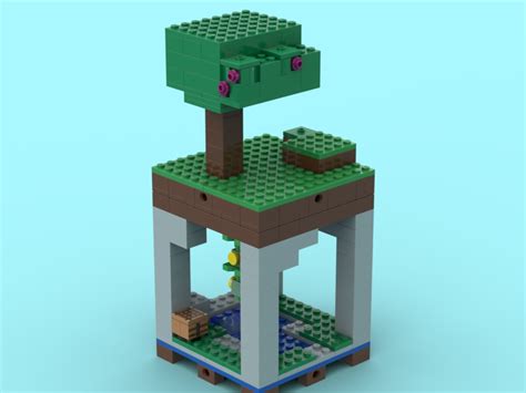 Lego Moc Modular Minecraft Lush Cave By Consideranapkin Rebrickable Build With Lego