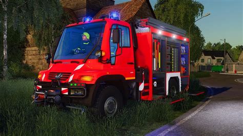 [ls19] Feuerwehr Mod Unimog U400 Rw Kran Youtube