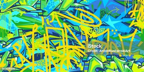 힙합 추상 도시 거리 예술 낙서 스타일 벡터 일러스트 레이 션 배경 템플릿 거리 예술에 대한 스톡 벡터 아트 및 기타 이미지 거리 예술 그래피티 형광색의 Istock