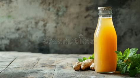 Homemade Ginger Beer Packaged In A Vintage Glass Bottle Ginger Beer