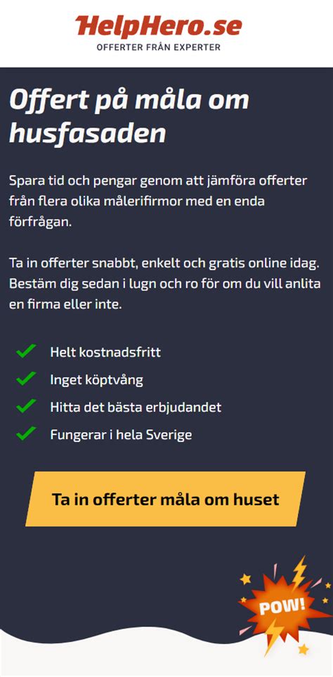 Målare Vad kostar det Gratis offerter