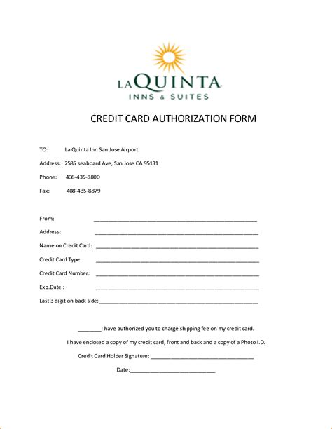 Breathtaking Credit Card Authorization Letter Format Mechanical