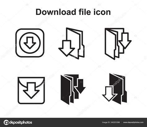 Download File Icon Template Black Color Editable Download File Icon Symbol Flat Vector Sign