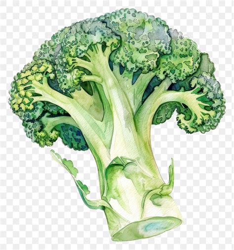 Png Watercolor Broccoli Vegetable Illustration Free Png Rawpixel