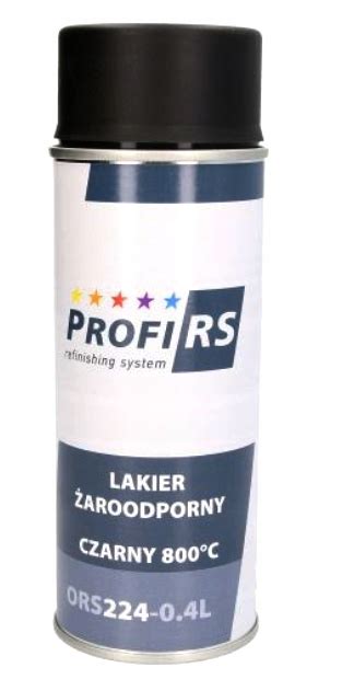 Lakier żaroodporny Czarny Mat 400ml do wydechów 13262662479