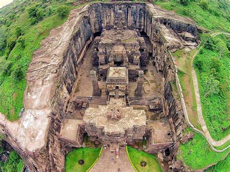 Ellora Caves Kailasa Temple And Its Monuments Maharashtra