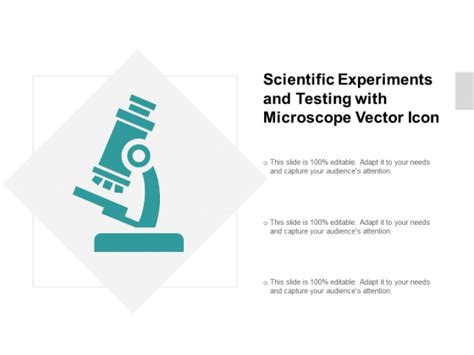 Scientific Experiments And Testing With Microscope Vector Icon Ppt Powerpoint Presentation
