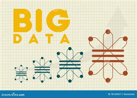 Big Data Data Science And Communication Concept Stock Vector