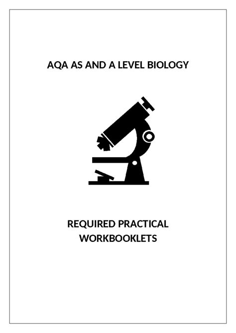Aqa A Level Biology Required Practicals Key Questions And Assessments