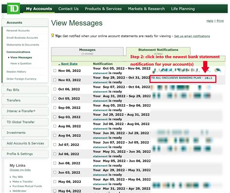 TD Monthly Bank Statements Mortgages Lab