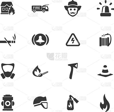 消防队图标集