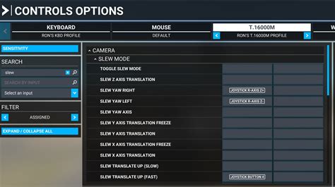 Slew Mode Lateral And Yaw Axis Translation Not Working In Dx12 Beta User Interface