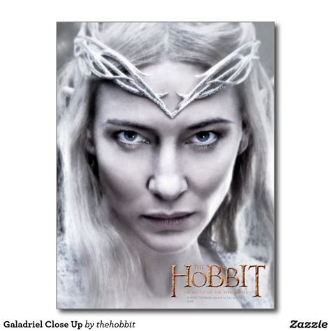Galadriel Close Up Postcard Zazzle Hobbit Film Fantastique Seigneur Des Anneaux