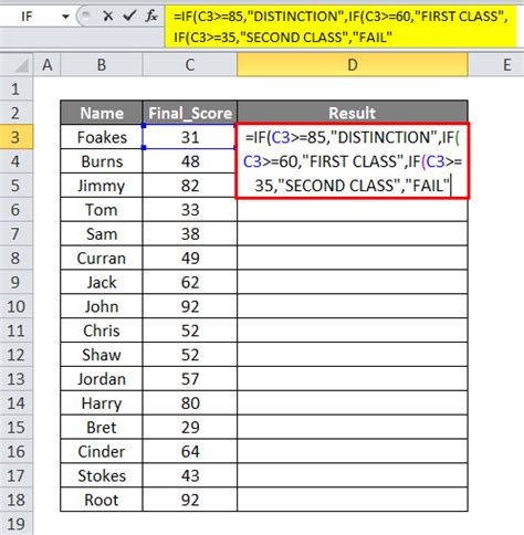 Nested IF Formula In Excel How To Use Nested IF Formula