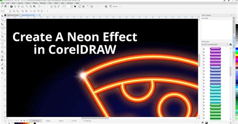 Neon Effect Tutorial For Coreldraw