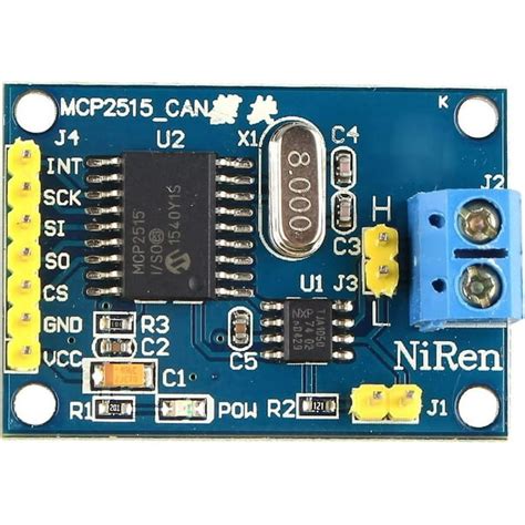 Mcp2515 Módulo Can Bus Tja1050 Receptor Spi Protocolo 51 Mcu Programa