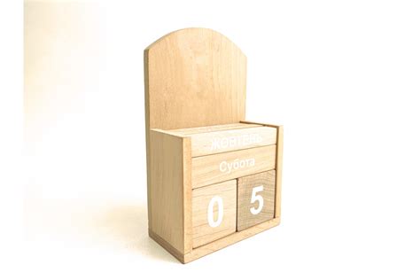 Вічний дерев яний календар з логотипом Замовити друк вічних календарів із дерева у Києві з